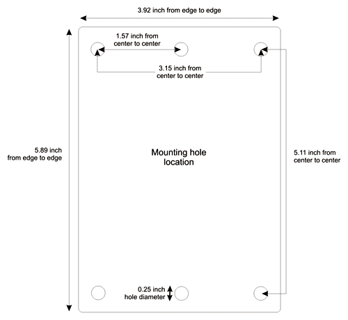 Wall Mount Bracket Drawing, Wallmount LCD Monitor Arm Illustration